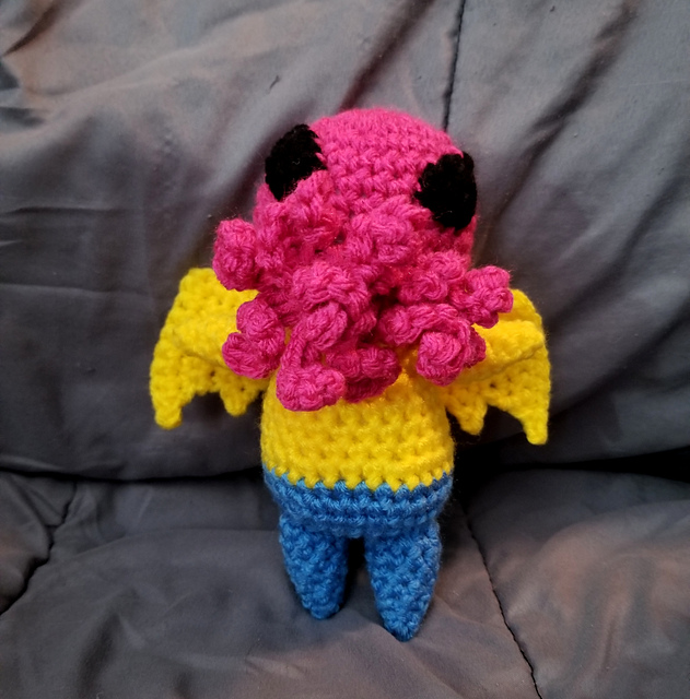 Ravelry: Pride Flag Cthulhu pattern by Caitlin Stone