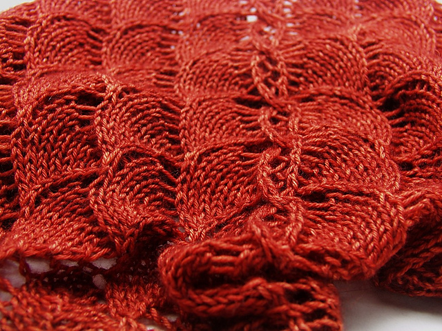 Ravelry: Y Ddraig Shawl pattern by Caerthan Wrack