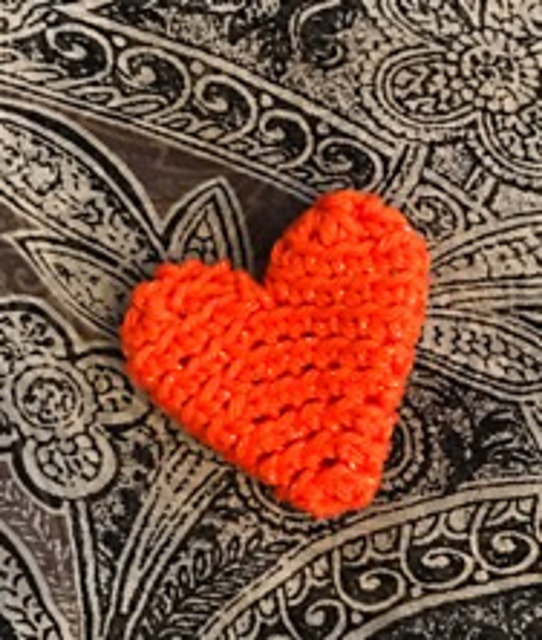 Ravelry: Moms Demand Survivor Heart Pin pattern by Caladrien