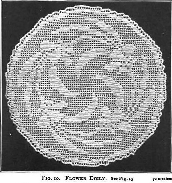 Ravelry: Fig. 10 - Conventional Flower Doiley pattern by Belle Robinson