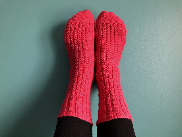 Ravelry: Waffle Socks pattern by Johanne Brunet