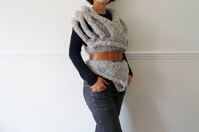 Ravelry: Super Chunky Ribbed Vest pattern by Camelia Mit
