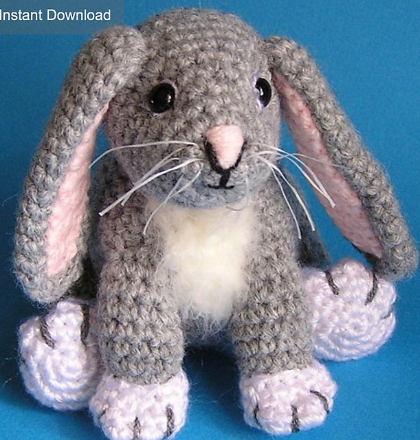 Ravelry: Little Grey Bunny pattern by Barbara Voelker