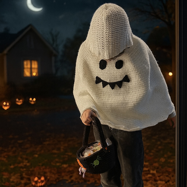 Ravelry: Ghost Poncho pattern by Kseniia Semeliak