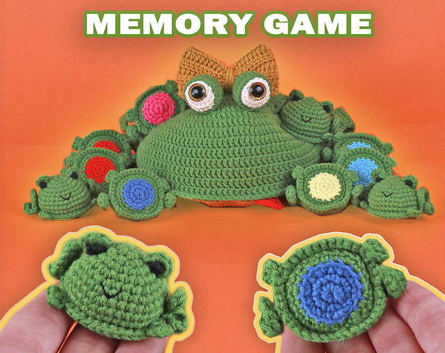Ravelry: Frog Memeory Game pattern by Kseniia Semeliak