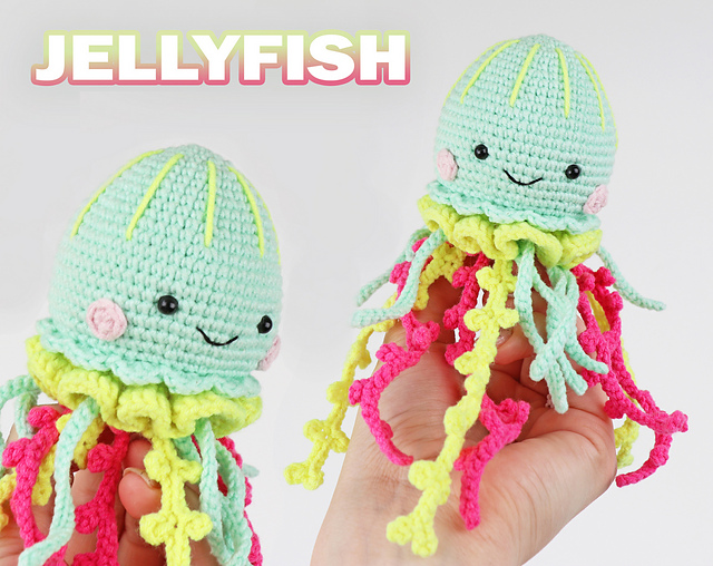 Ravelry: Crochet Amigurumi Jellyfish pattern by Kseniia Semeliak
