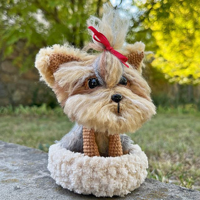 Ravelry: Amigurumi SITTING YORKIE DOG pattern by Kseniia Semeliak