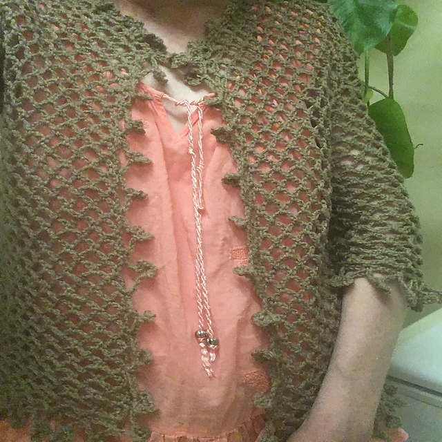 Ravelry: Mushroom Lace Bolero pattern by Yogi Yarntail and Me