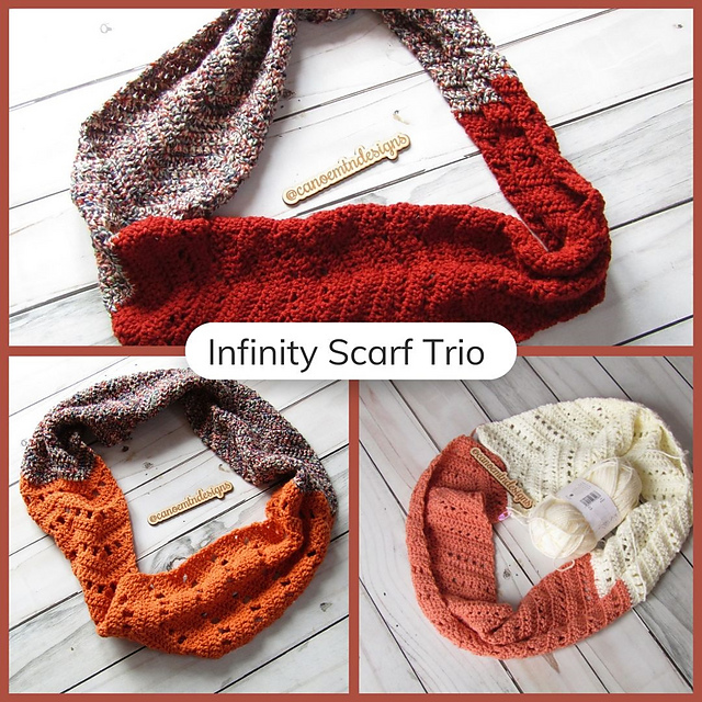 Ravelry: Scarf Challenge Trio pattern by Canoe Mtn Designs
