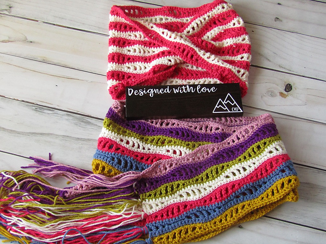 Ravelry: Scrappy Waves Set pattern by Canoe Mtn Designs