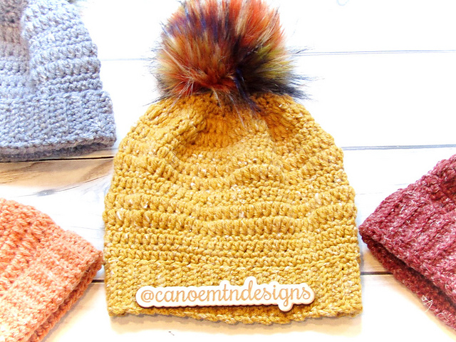 Ravelry: Rustic Romantic Beanie pattern by Canoe Mtn Designs
