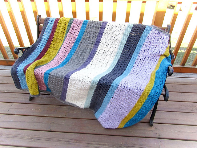 Ravelry: Scrap Busting Throw pattern by Canoe Mtn Designs