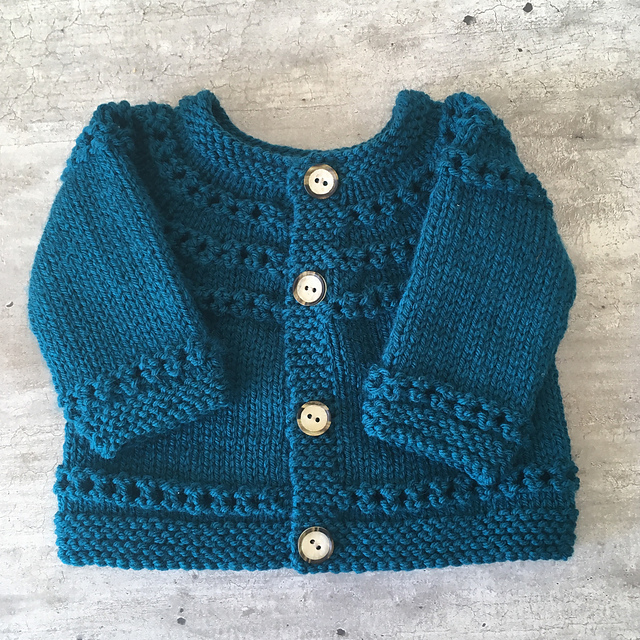 Ravelry: CapacKathy's Eyelet Yoke Sweater