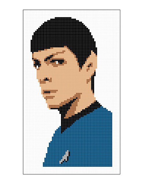 Ravelry: Zachary Quinto Spock Chart pattern by Aliese Stipes