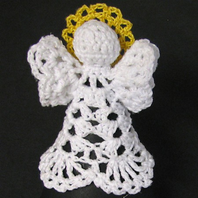 Ravelry: Small SunnyRae Christmas Angel pattern by Cara Louise Reitbauer