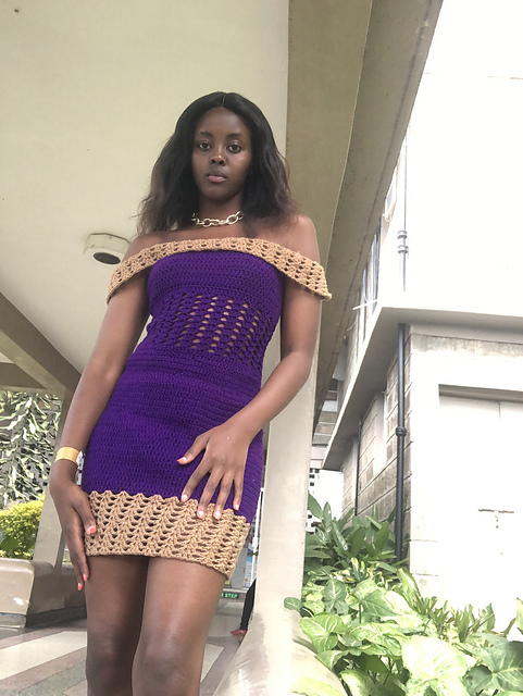 Ravelry: Simple Off-shoulder Dress pattern by Bobo Stitches