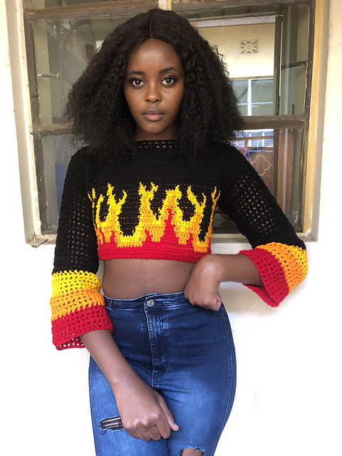Ravelry: Flames Crochet Top pattern by Bobo Stitches
