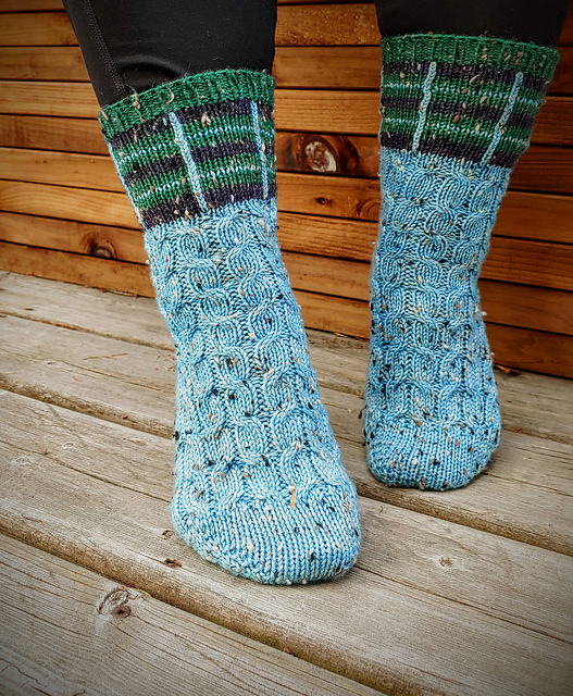 Ravelry: Outlander Socks Toe Up pattern by Carlie Perrins