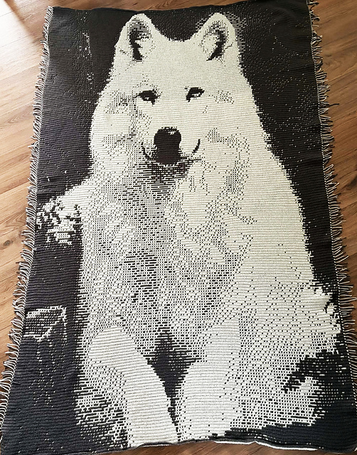 Ravelry: Overlay Mosaic "WHITE WOLF" pattern by CarmenArtesana