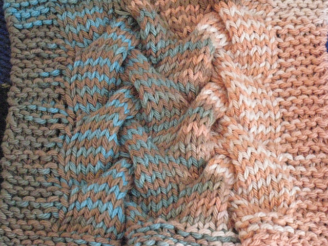 Ravelry: woven cable pattern by Jamie Monaghan