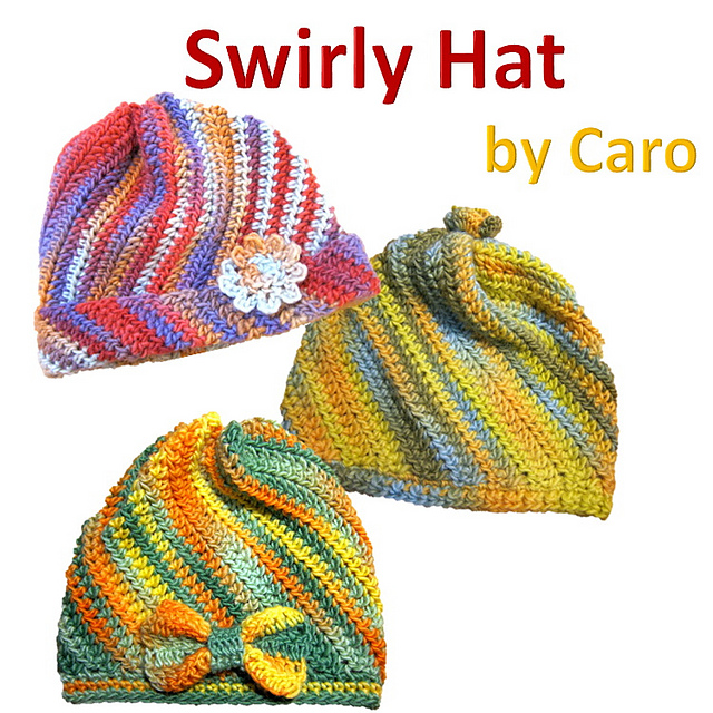 Ravelry: Swirly Hat pattern by Caro Tsuchiya