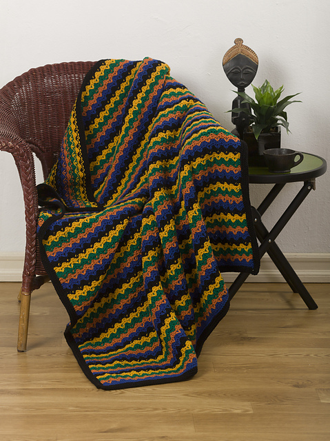 Ravelry: Kente Stripes Throw pattern by Margret Willson