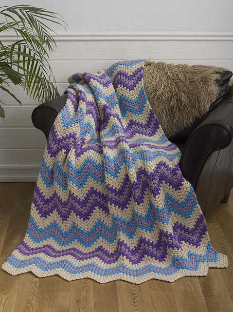 Ravelry: Super-Simple Chevron Throw pattern by Margret Willson