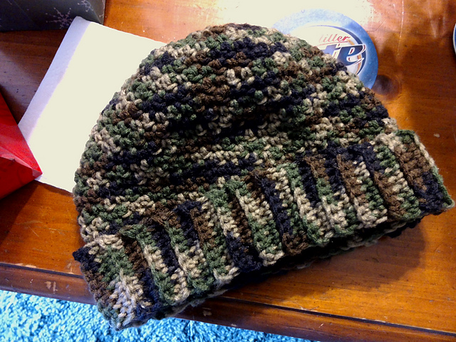 Ravelry: Man's Camo Hat pattern by Glenda Winkleman