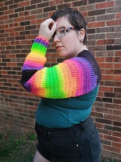 Ravelry: Samantha Sleeves Shrug pattern by Pam Carr