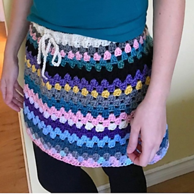 Ravelry: Granny Stripe Skirt pattern by Pam Carr