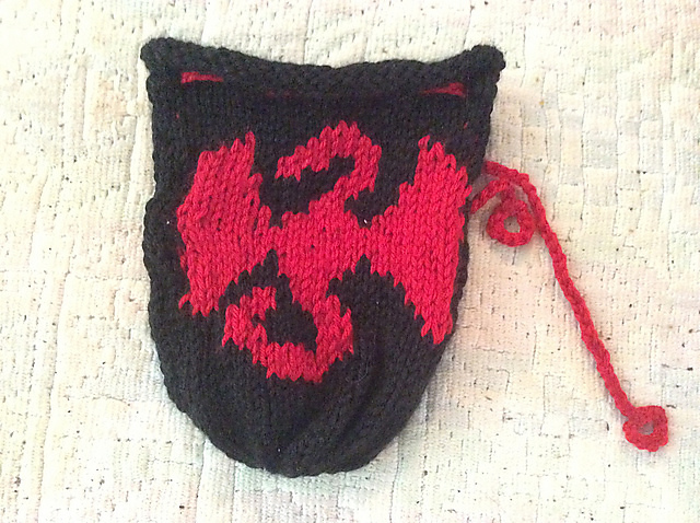 Ravelry: Dragon Dice Bag pattern by Susan Minter