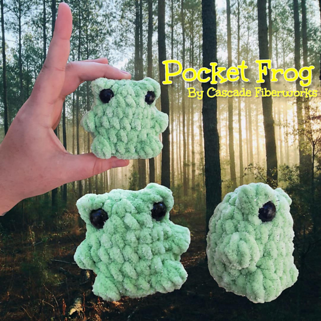 Ravelry: Pocket Frog Plushie pattern by CascadeFiberworks