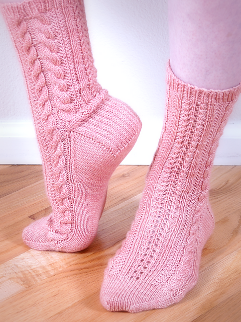 Ravelry: Seeded Cable Socks pattern by Cheryl Chow