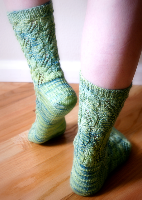 Ravelry: Cable & Lace Socks pattern by Cheryl Chow