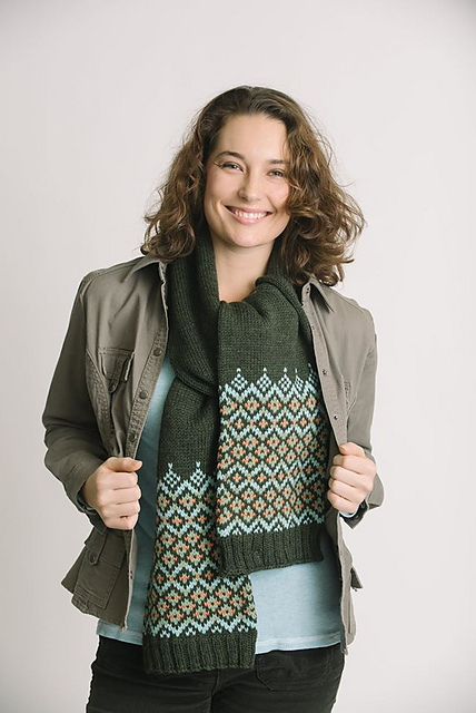 Ravelry: Corey Colorwork Scarf pattern by Cheryl Chow