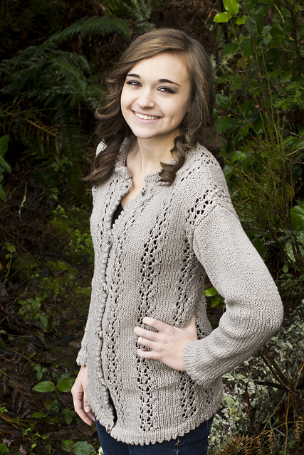Ravelry: Scalloped Eyelet Cardigan pattern by Yvette Silverman