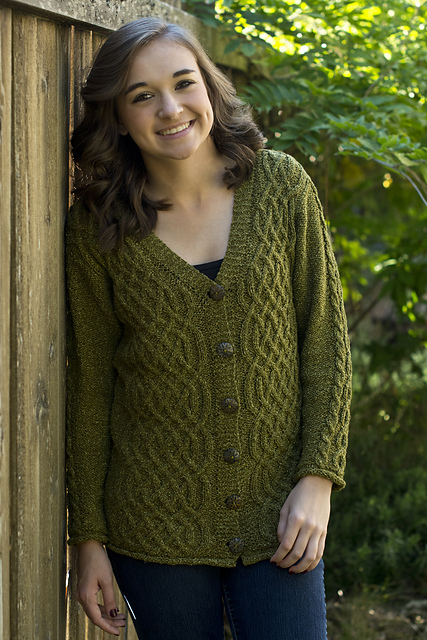 Ravelry: Graceful Cable Cardigan pattern by Cheryl Beckerich