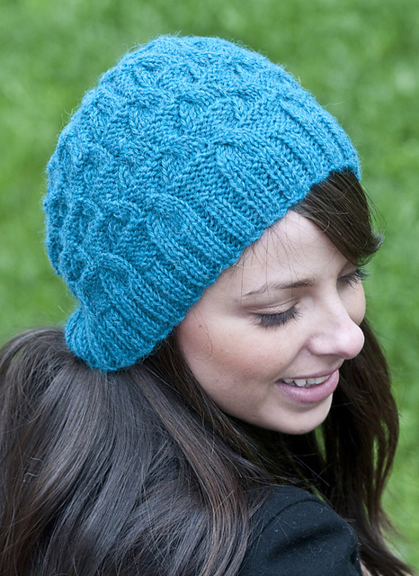 Ravelry: Half Cable and Triangle Hat pattern by Linda Medina