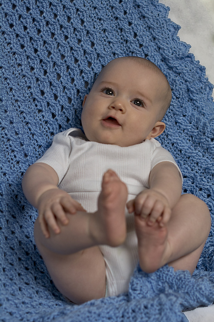 Ravelry: Cabled Cherub Baby Blanket pattern by Bonnie Barker