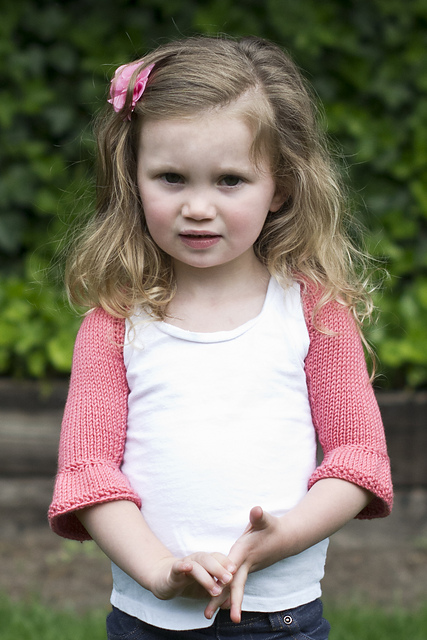 Ravelry: Ruffle Cuffed Shrug pattern by Jill Ramos