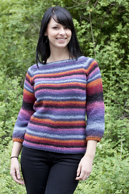 Ravelry: Cable Raglan Sweater pattern by Vera Sanon