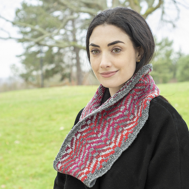 Ravelry: Fire and Smoke Cowl pattern by Kyle Kunnecke