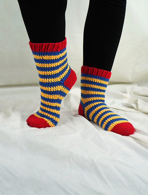 Ravelry: Carnival Socks pattern by Brenda K. B. Anderson