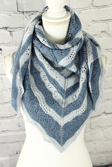 Ravelry: Two-Color Triangular Lace Shawl pattern by Michael Harrigan