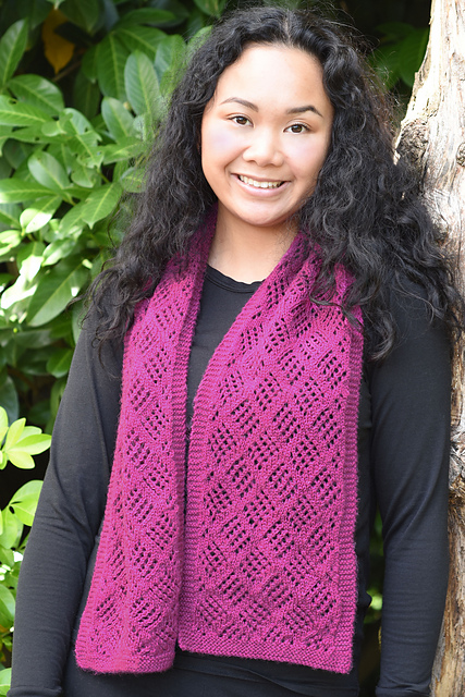 Ravelry: Diagonal Squares Scarf pattern by Cascade Yarns® Design Team