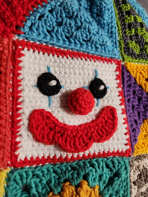 Ravelry: Happy and sad clown patch pattern by Cass Jones