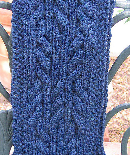 Ravelry: Twisted Rope Scarf pattern by CatBookMom