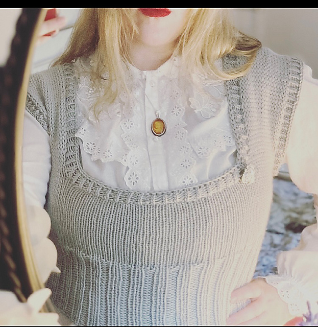 Ravelry: The Tudor Tank pattern by Katriana Gillanders