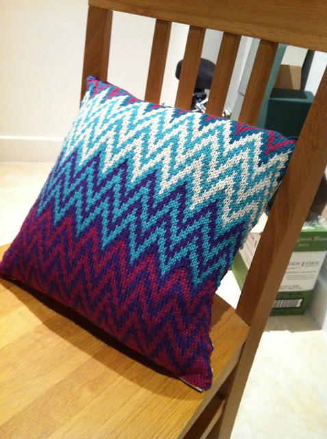 Ravelry: Zigzag cushion pattern by Kaffe Fassett & Brandon Mably