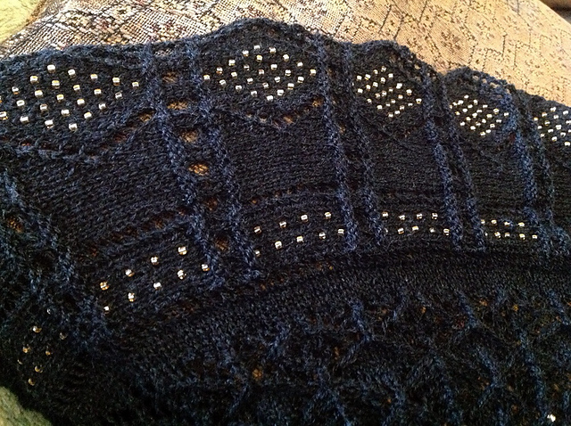 Ravelry: Fir Cone Knitted Lace Border pattern by Catherine Goldwater